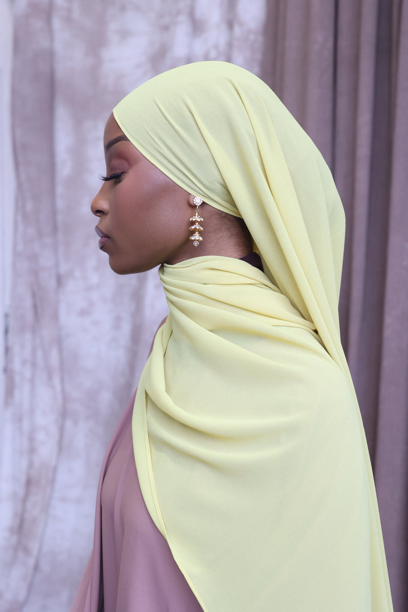 Yellow Hijab (Chiffon) – A.SumayahShop LLC